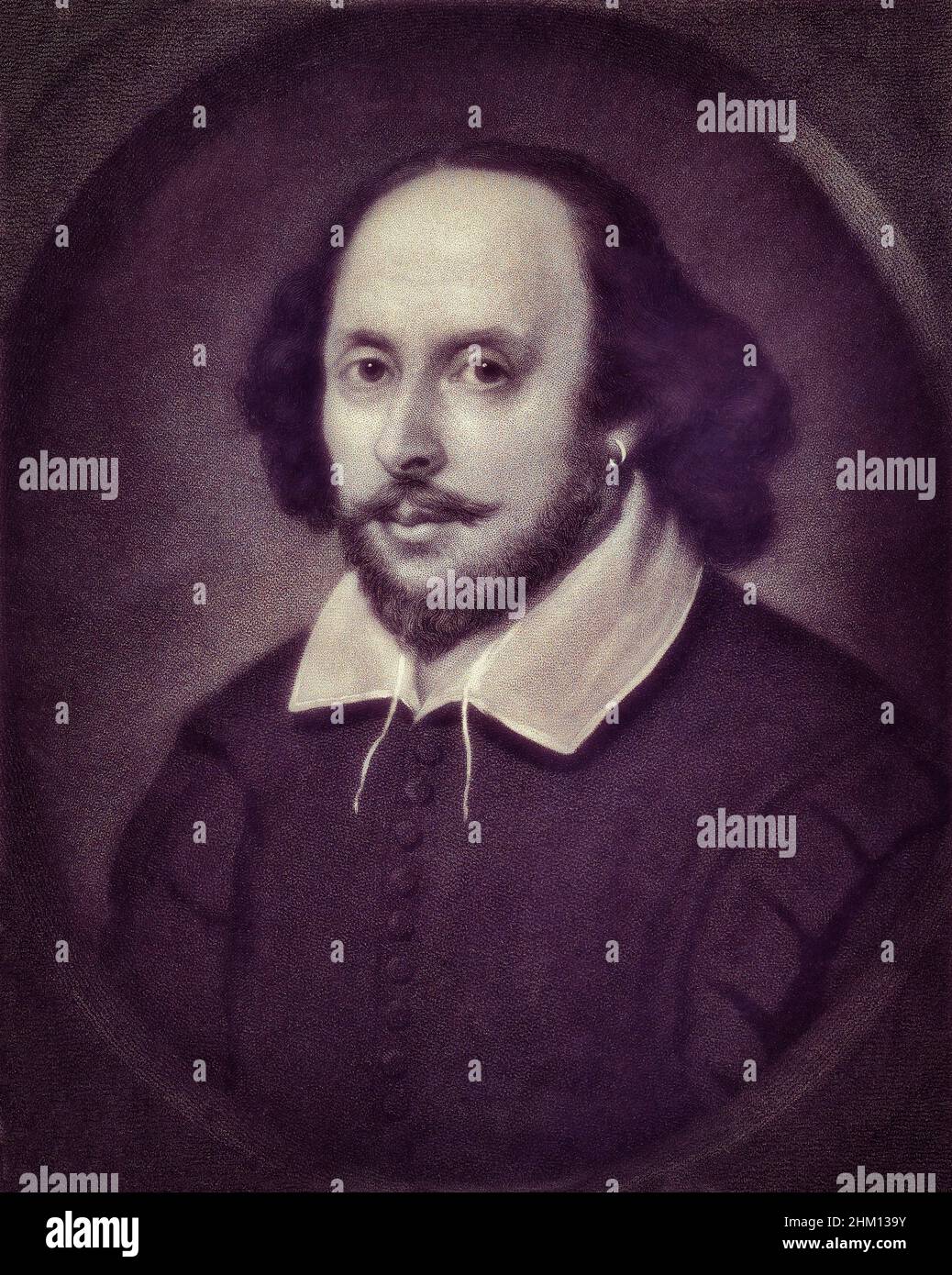 William shakespeare colour portrait hi-res stock photography and images ...