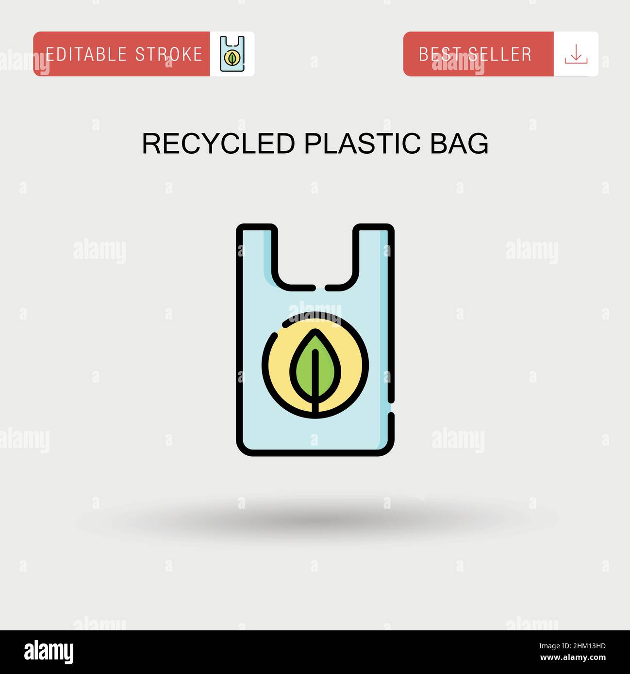 Yellow bag plastic waste Stock Vector Images - Alamy