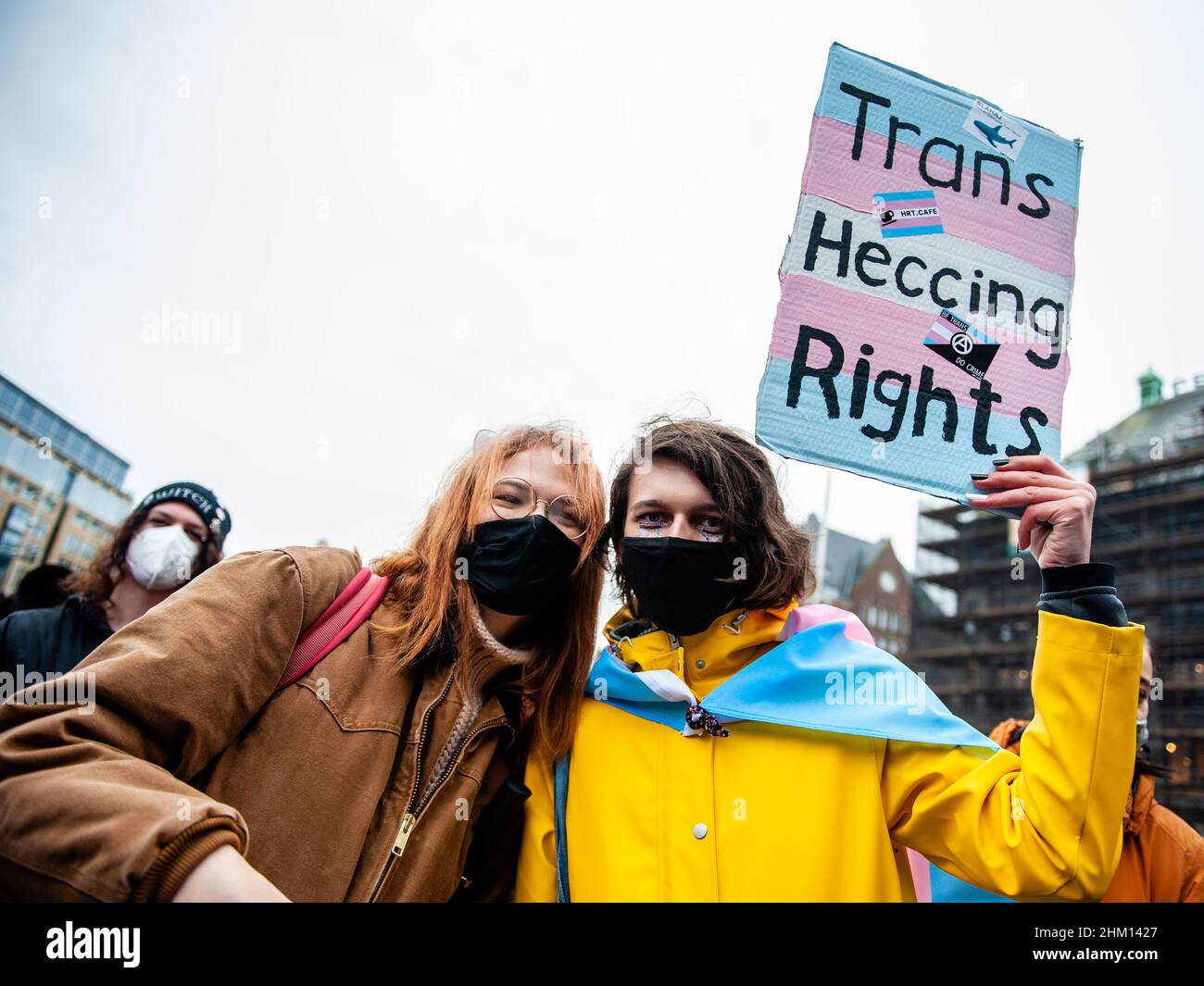 A protester holds a placard during the demonstration.The organization ...