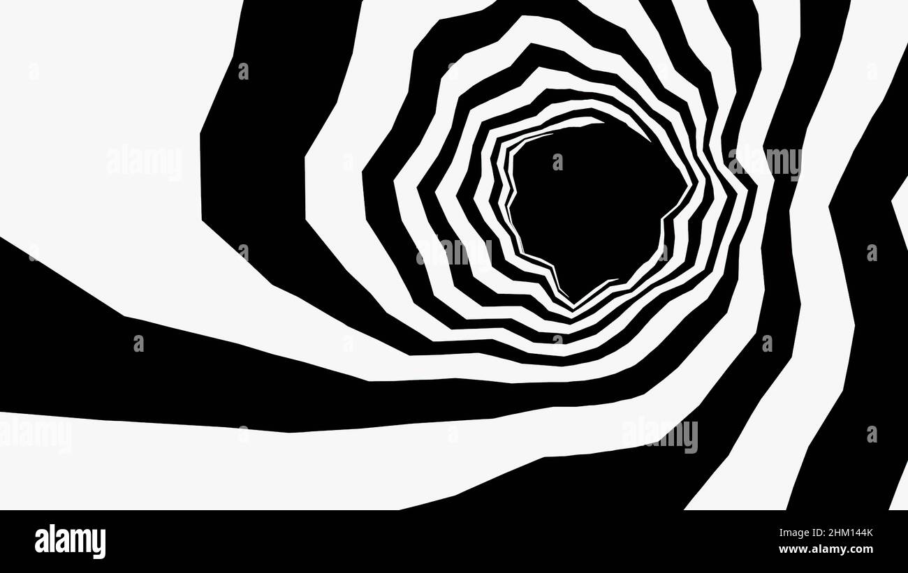 3d illustration - abstract black and white background with lines Stock ...