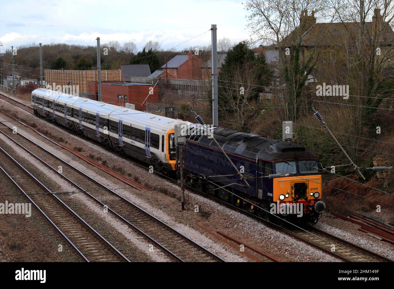 57310 Pride of Cumbria pulling 465244 Southeastern unit, East Coast ...