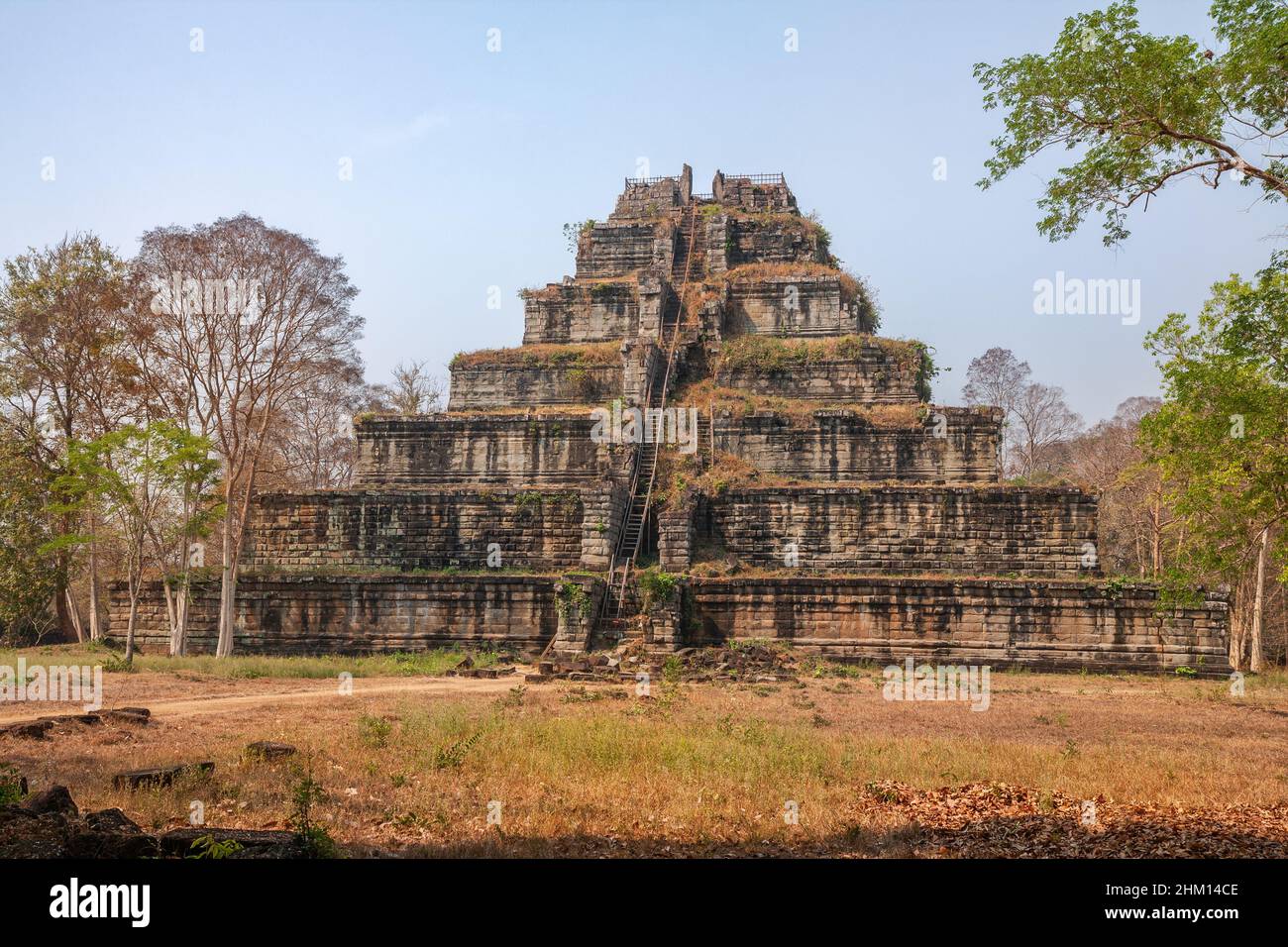 Unique temple of Prasat Prang in the form of 7-step pyramid in ...
