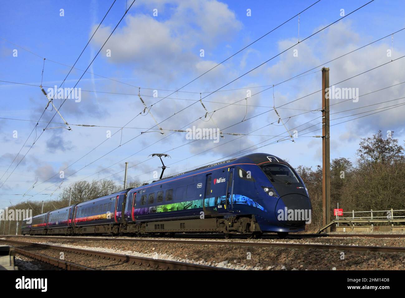 Hull Trains 802301 Paragon train, East Coast Main Line Railway ...
