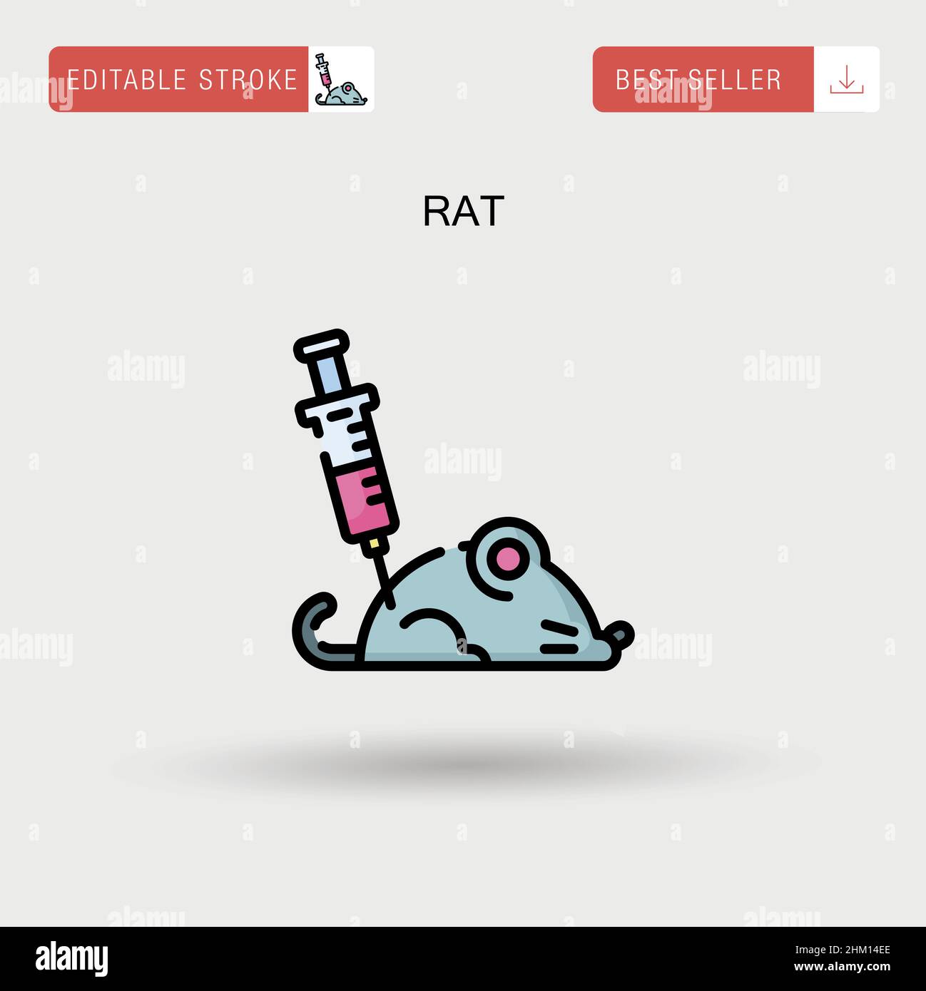Rat Simple vector icon Stock Vector Image & Art - Alamy