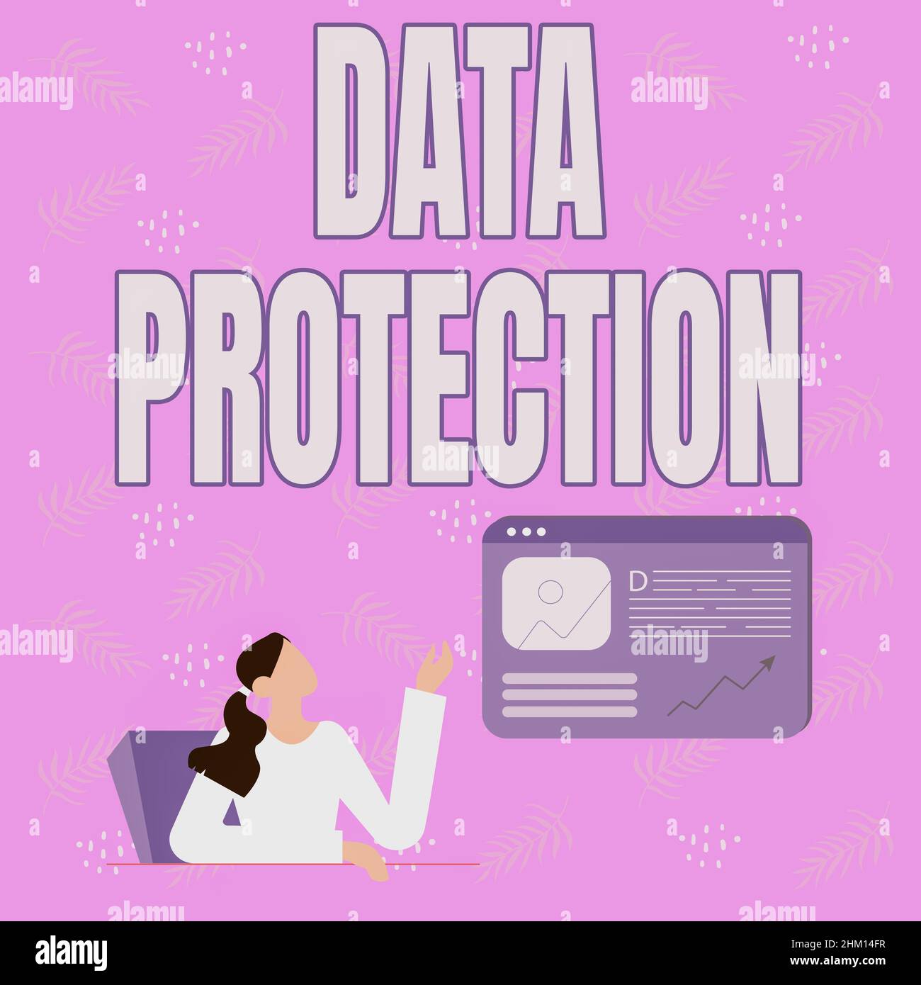 Text showing inspiration Data Protection. Business concept Protect IP ...