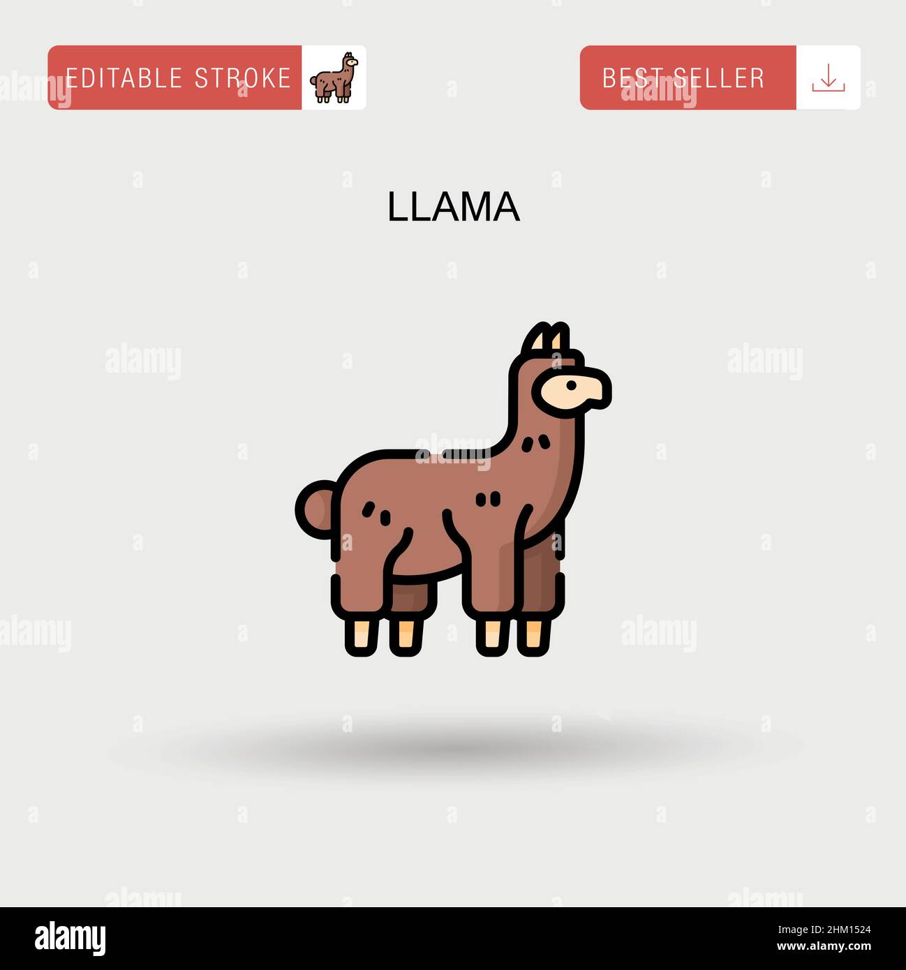 Cartoon llama Stock Vector Images - Alamy