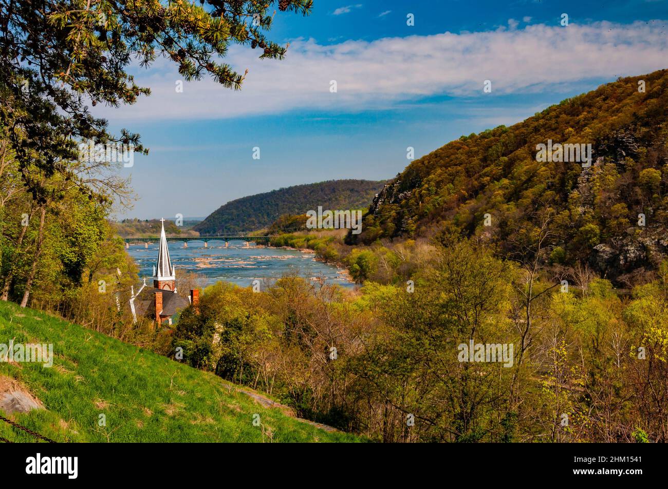 Autumn View From Jefferson Rock, Harpers Ferry, West Virginia, USA ...