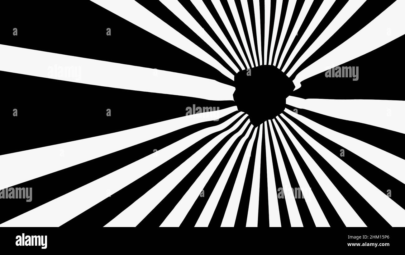 3d illustration - abstract black and white background with lines Stock ...