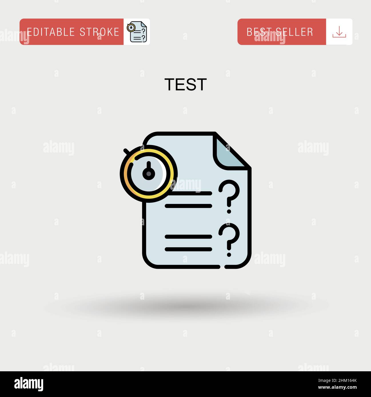 Test Simple vector icon Stock Vector Image & Art - Alamy
