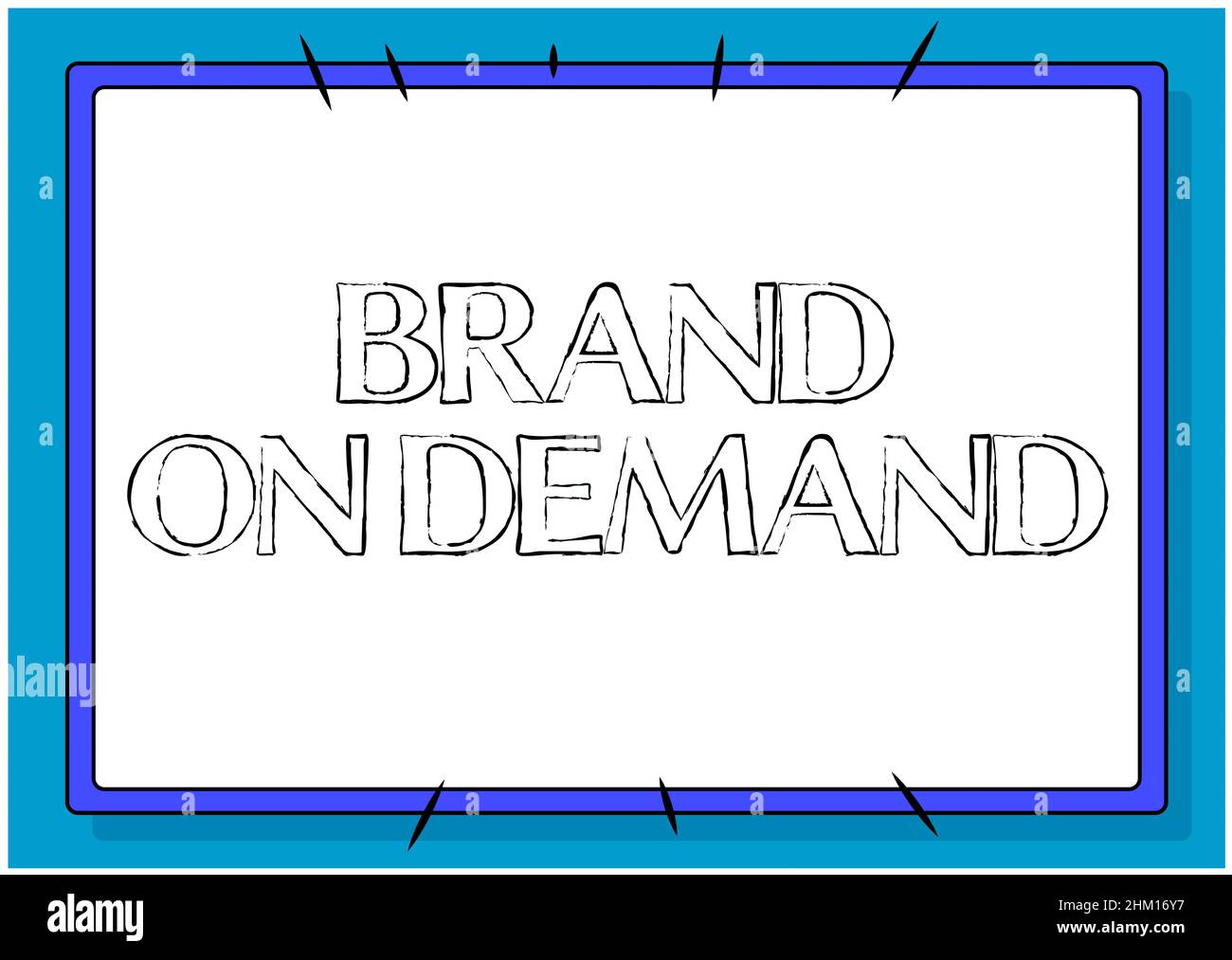 Text sign showing Brand On Demand. Conceptual photo Products or ...