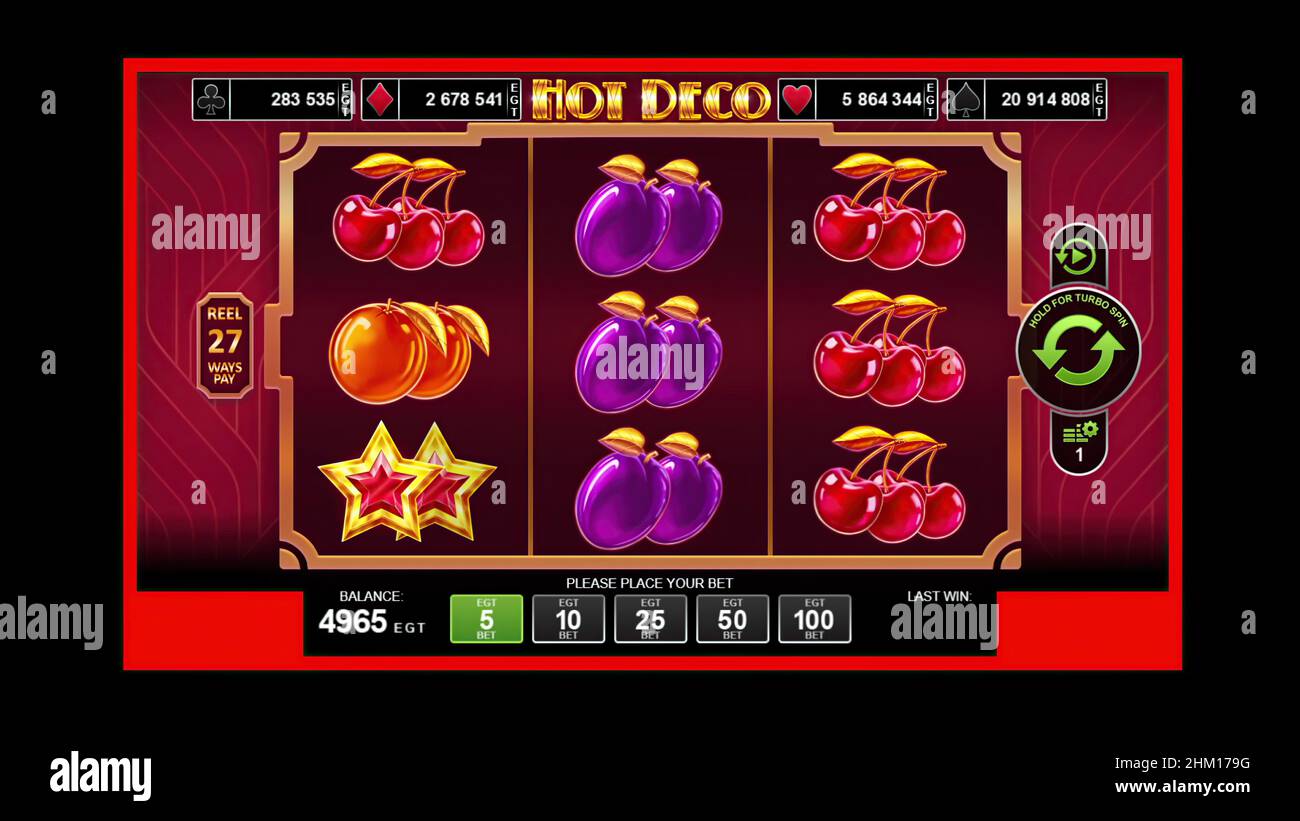 3d illustration - jackpot game symbols on black background Stock Photo ...