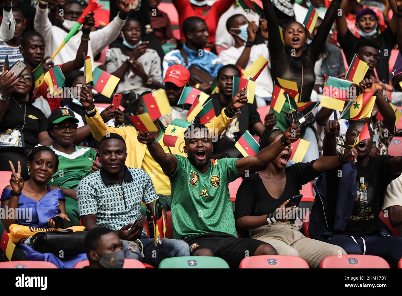 African Football Fans Cheering