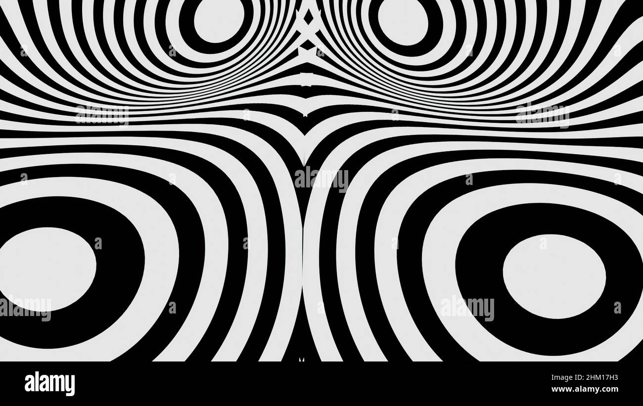 3d illustration - abstract black and white background with lines Stock ...