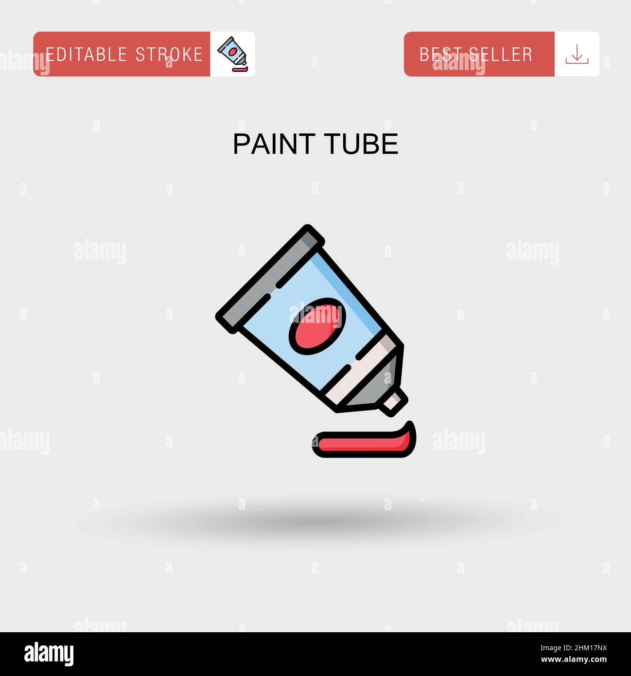Paint tube Simple vector icon Stock Vector Image & Art - Alamy