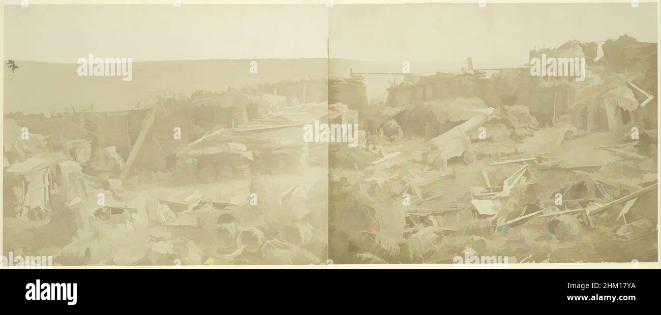 Art inspired by Fort Redan seen from inside the bulwark during the ...