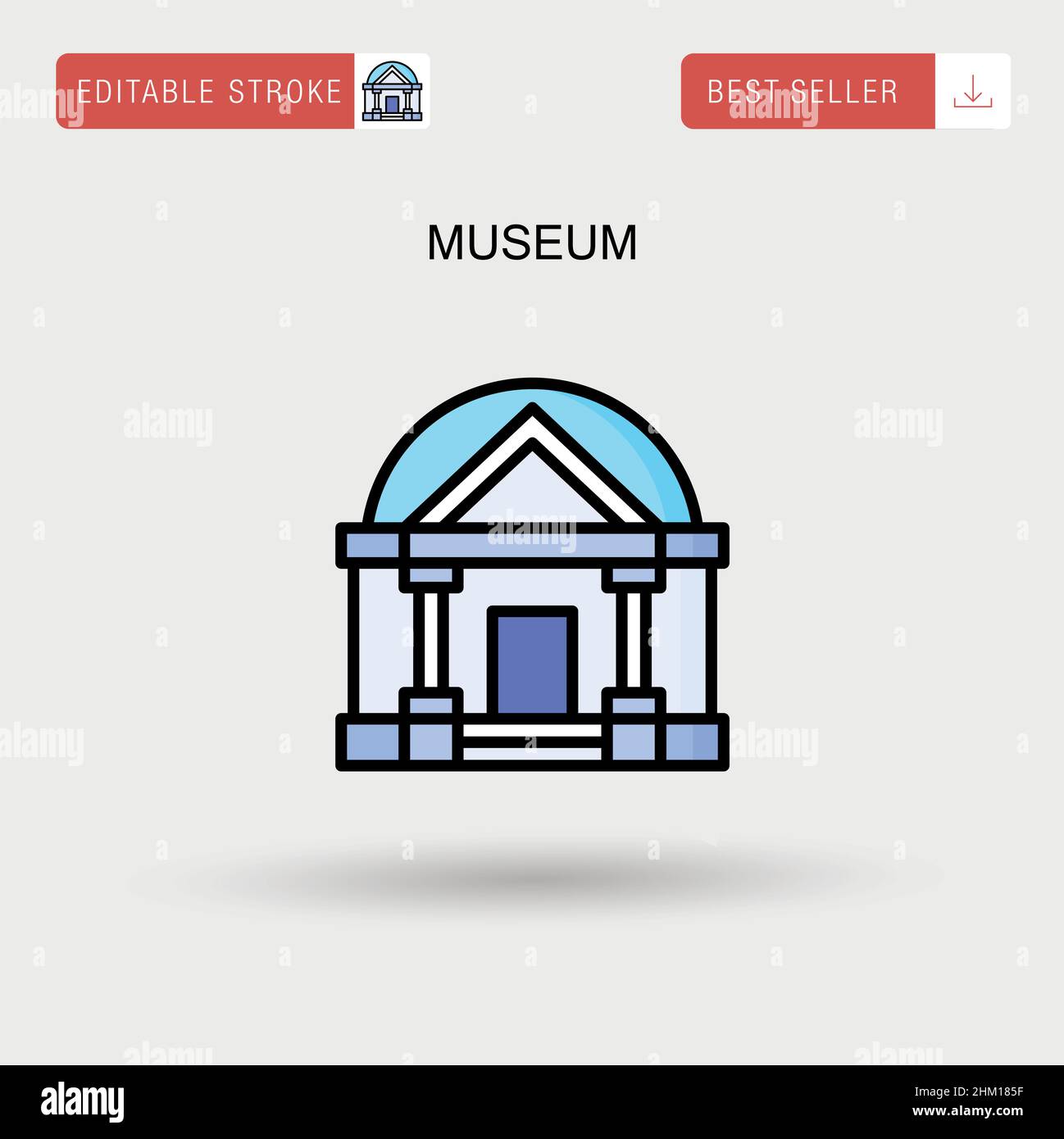 Museum Simple vector icon Stock Vector Image & Art - Alamy