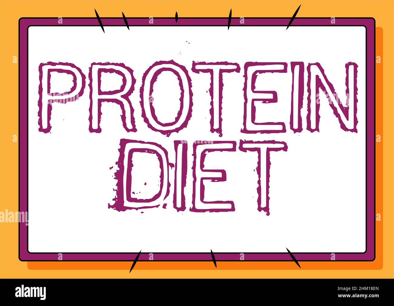 Conceptual caption Protein Diet. Business concept low in fat or ...