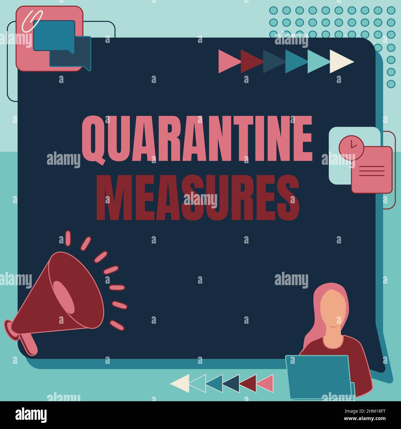 Writing displaying text Quarantine Measures. Business concept safety ...