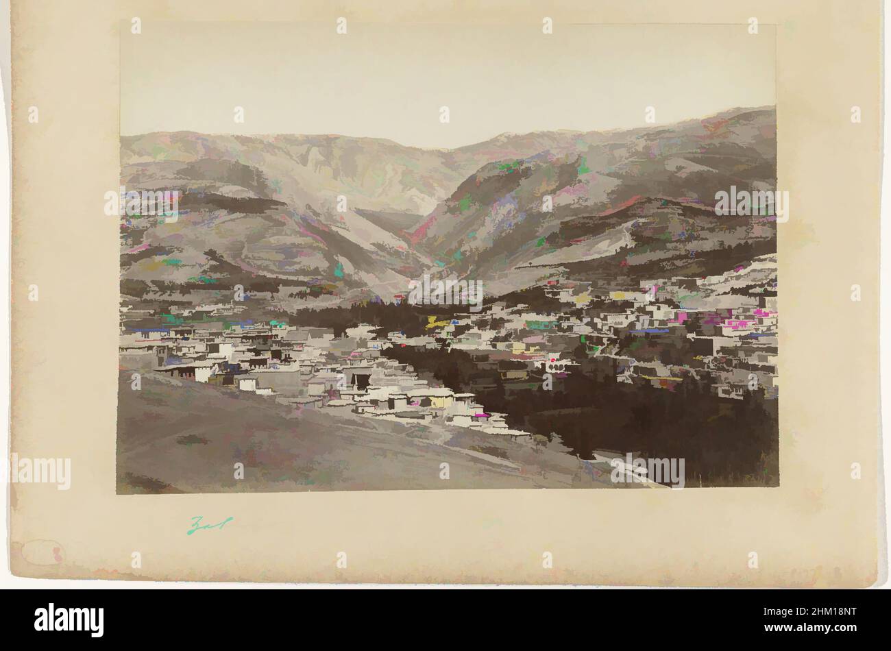 Art inspired by View of Zahleh in Lebanon, Zahleh, Libanon, 1855 - 1900 ...