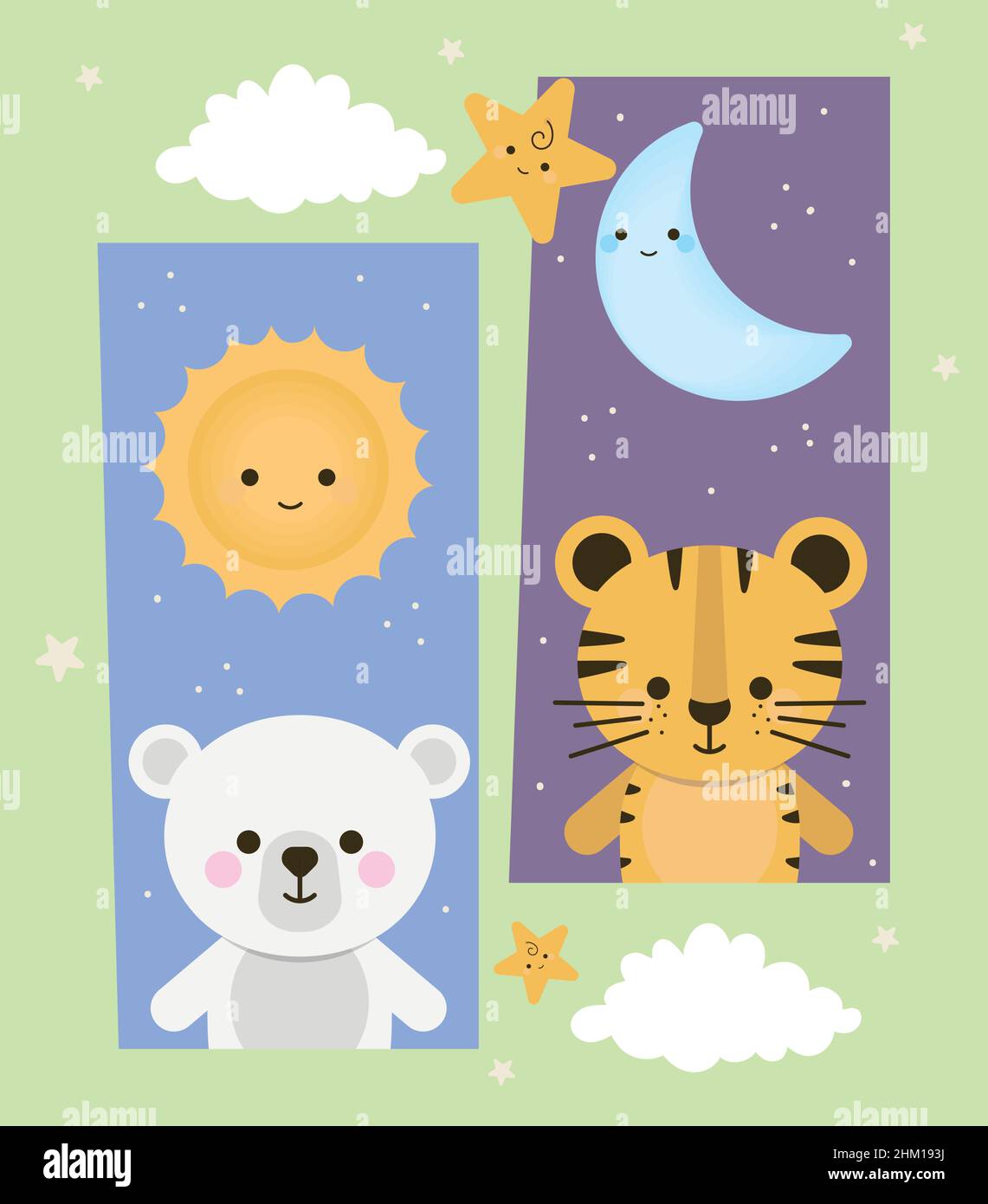 baby animals banners Stock Vector Image & Art - Alamy