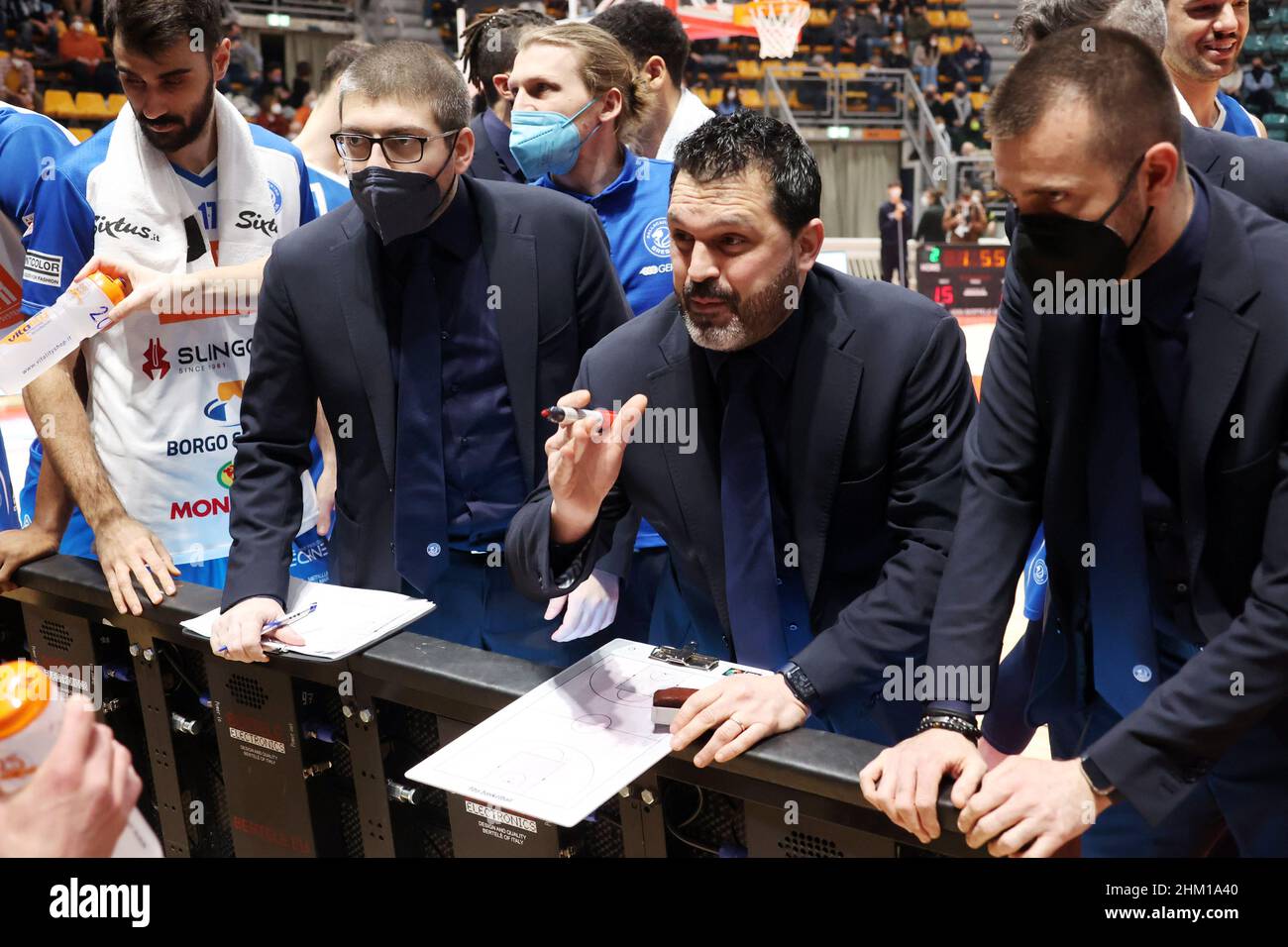 Alessandro Magro (head coach of Pallacanestro Germani Brescia) during ...