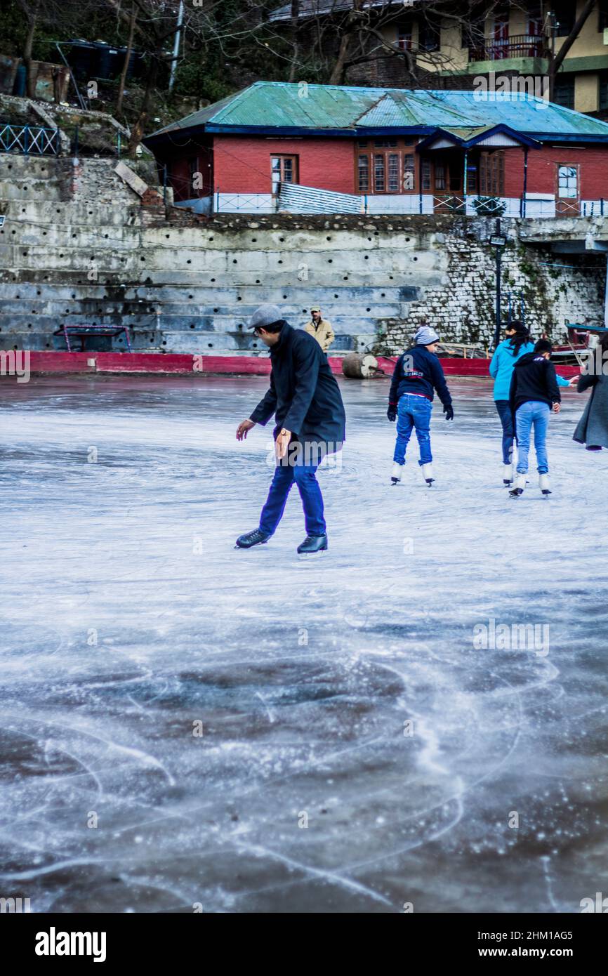 Various views of the Shimla ice skating rink Stock Photo - Alamy