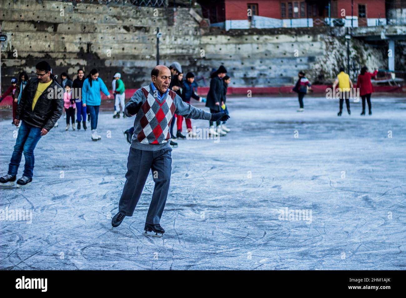 Various views of the Shimla ice skating rink Stock Photo - Alamy