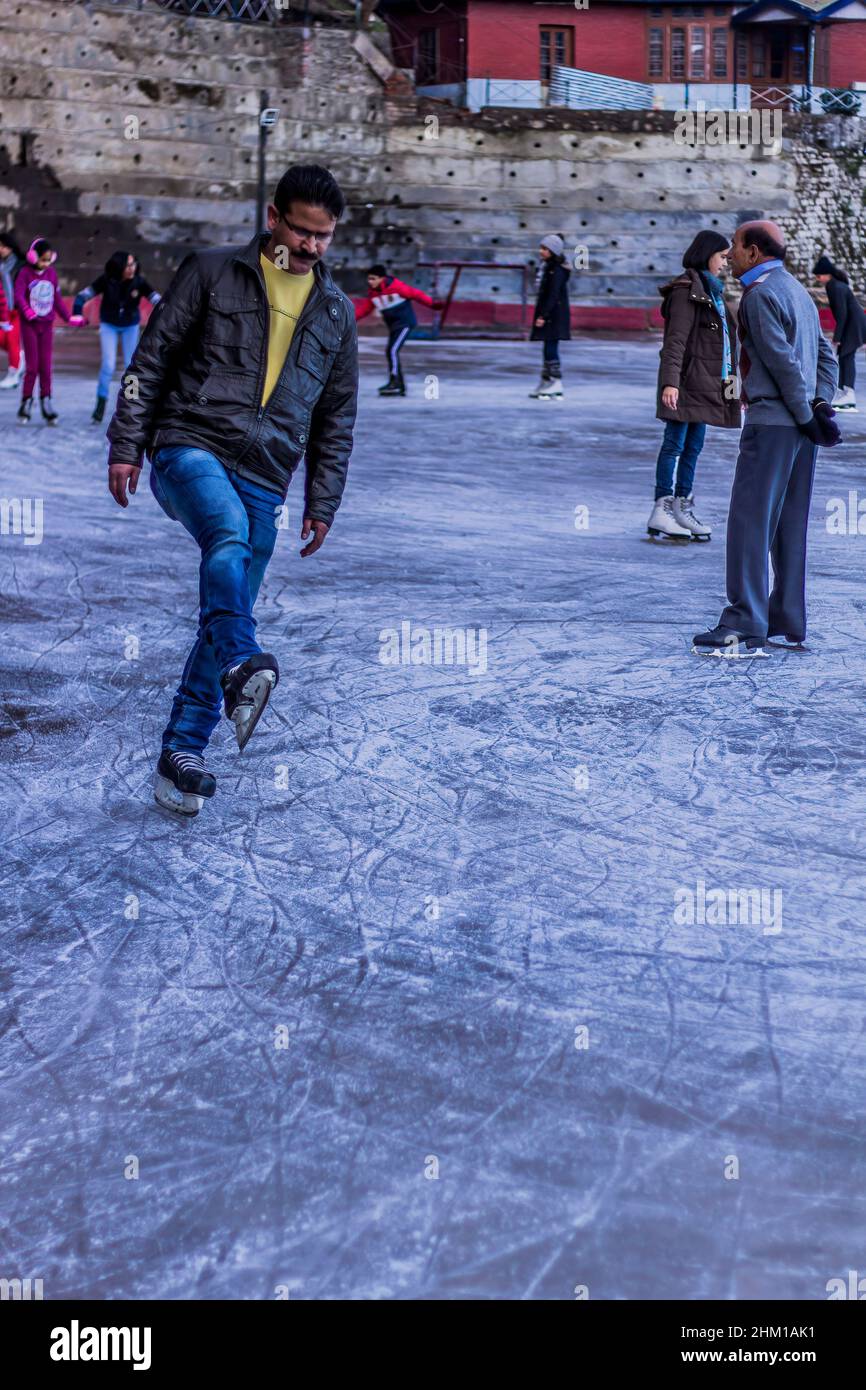Various views of the Shimla ice skating rink Stock Photo - Alamy