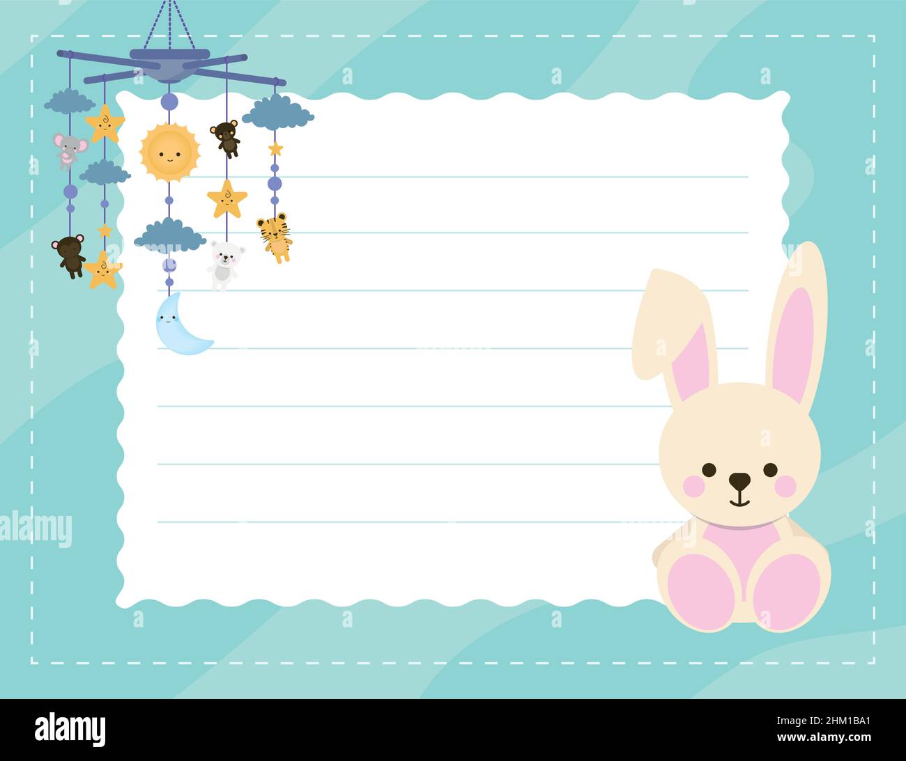 baby rabbit banner Stock Vector Image & Art - Alamy