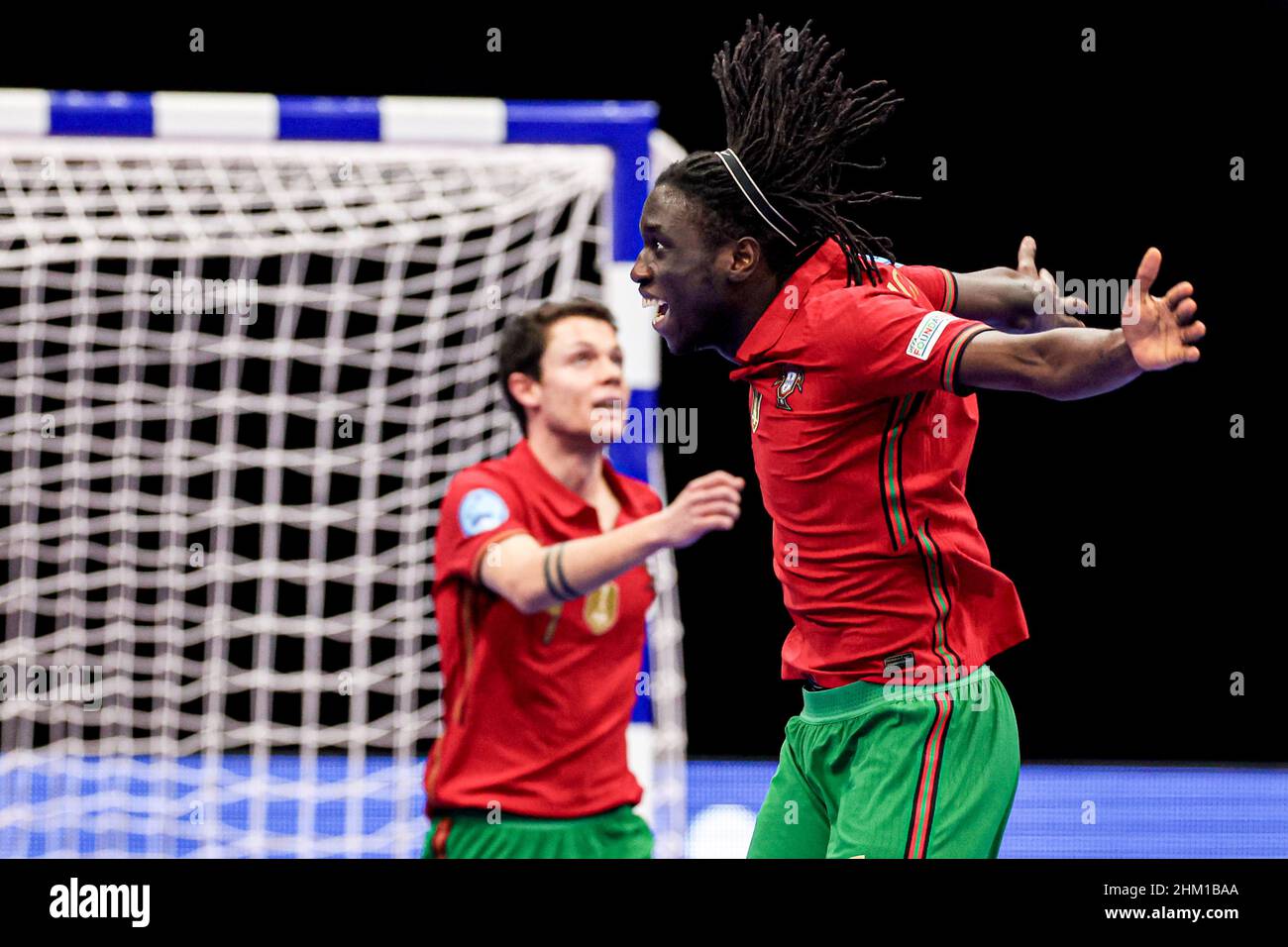 AMSTERDAM, NETHERLANDS - FEBRUARY 6: Zicky Te of Portugal celebrating ...