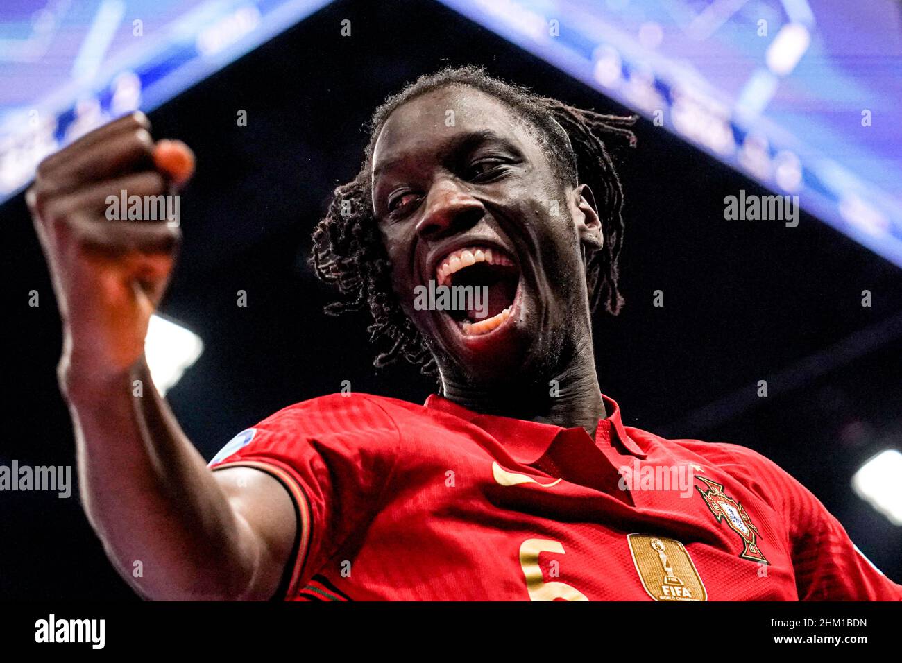 AMSTERDAM, NETHERLANDS - FEBRUARY 6: Zicky Te of Portugal celebrating ...
