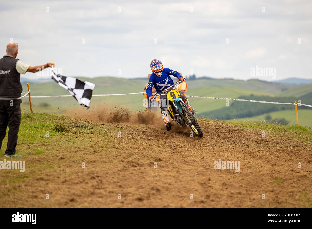 Classic motocross competition in Scotland Stock Photo - Alamy