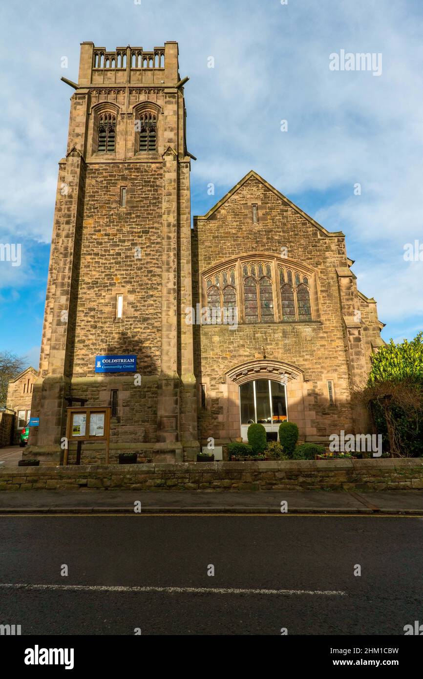Community Centre on the High Street of Coldstream, Scotland, UK Stock ...