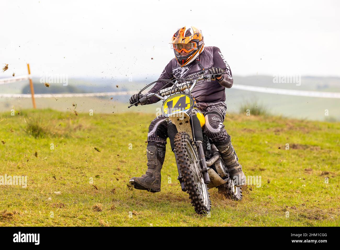 Classic motocross competition in Scotland Stock Photo - Alamy