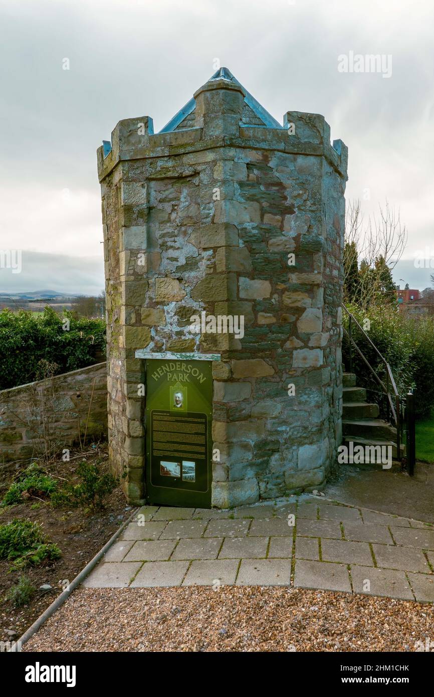 Structure in Henderson Park Coldstream, Scottish Borders, Scotland, UK ...