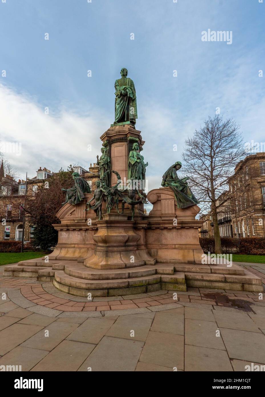 Memorial Statue of William Ewart Gladstone in the city centre of ...