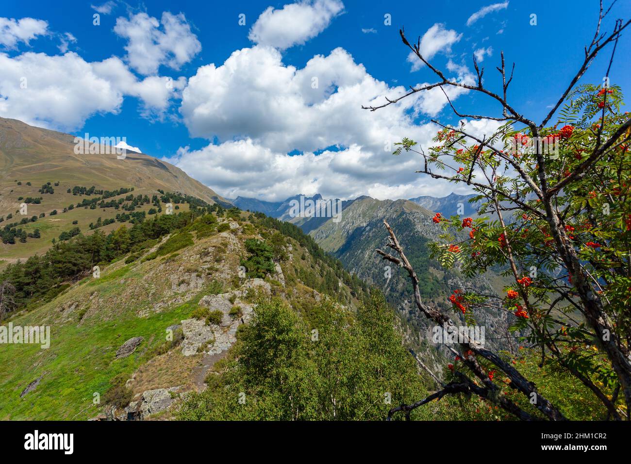 Beautiful landscape of the mountainous region of Georgia, Tusheti Stock ...