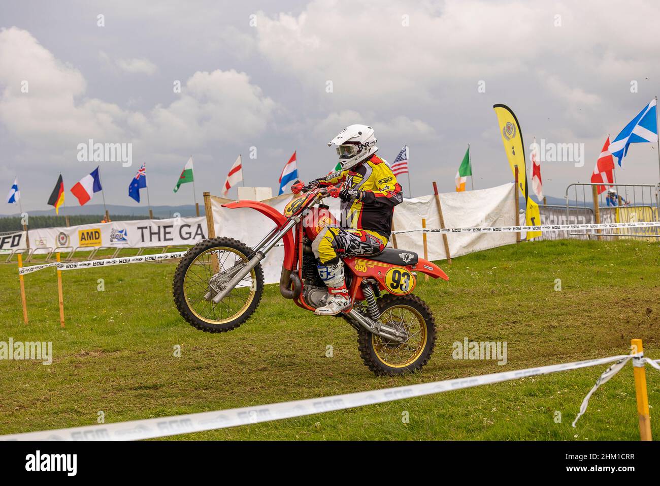 Classic motocross competition in Scotland Stock Photo - Alamy