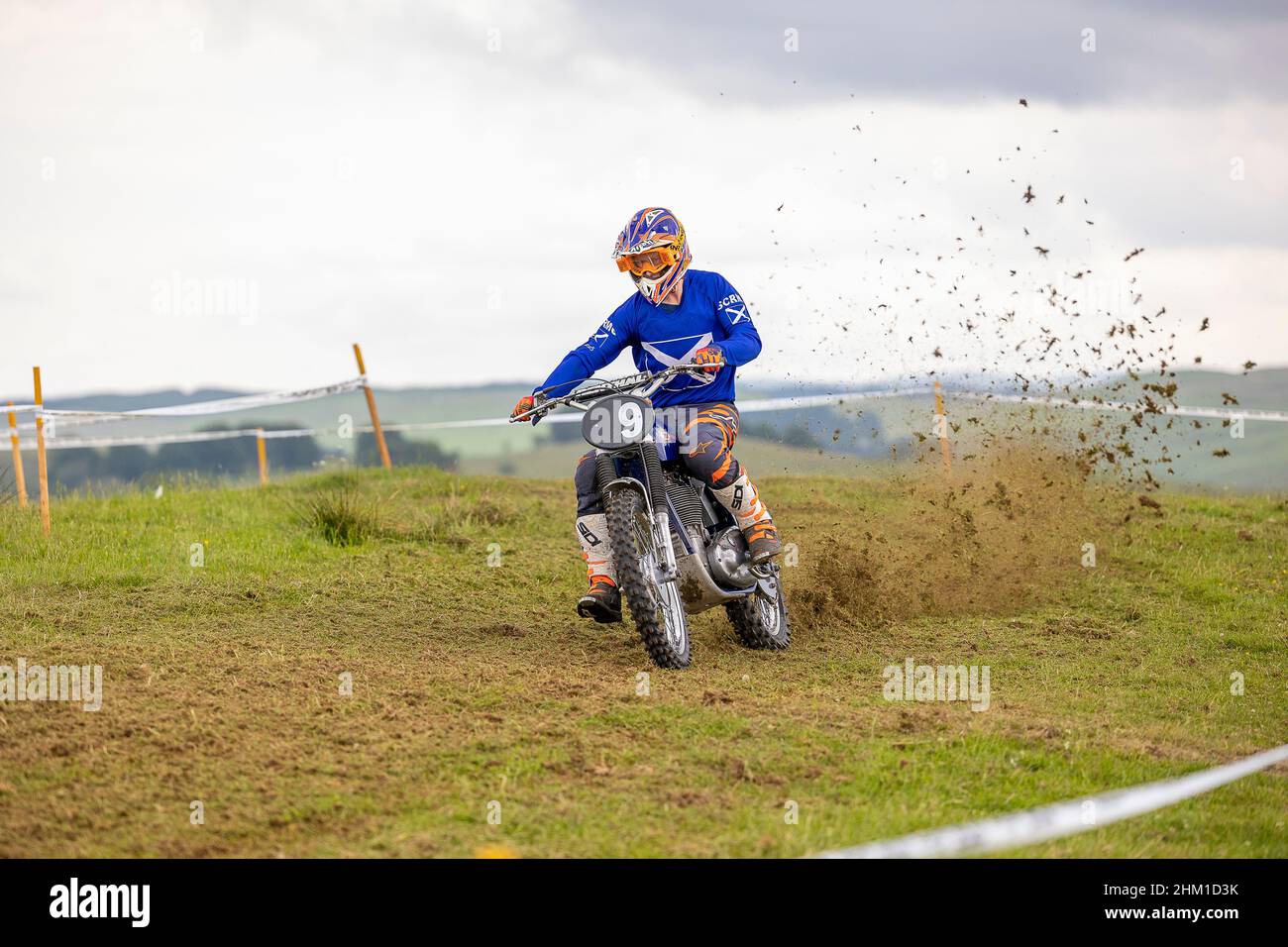 Classic motocross competition in Scotland Stock Photo - Alamy