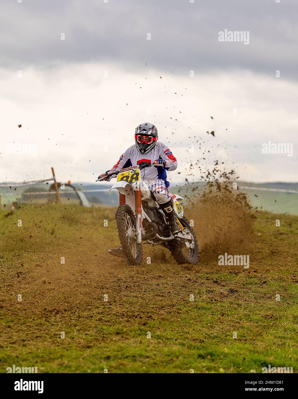Classic motocross competition in Scotland Stock Photo - Alamy