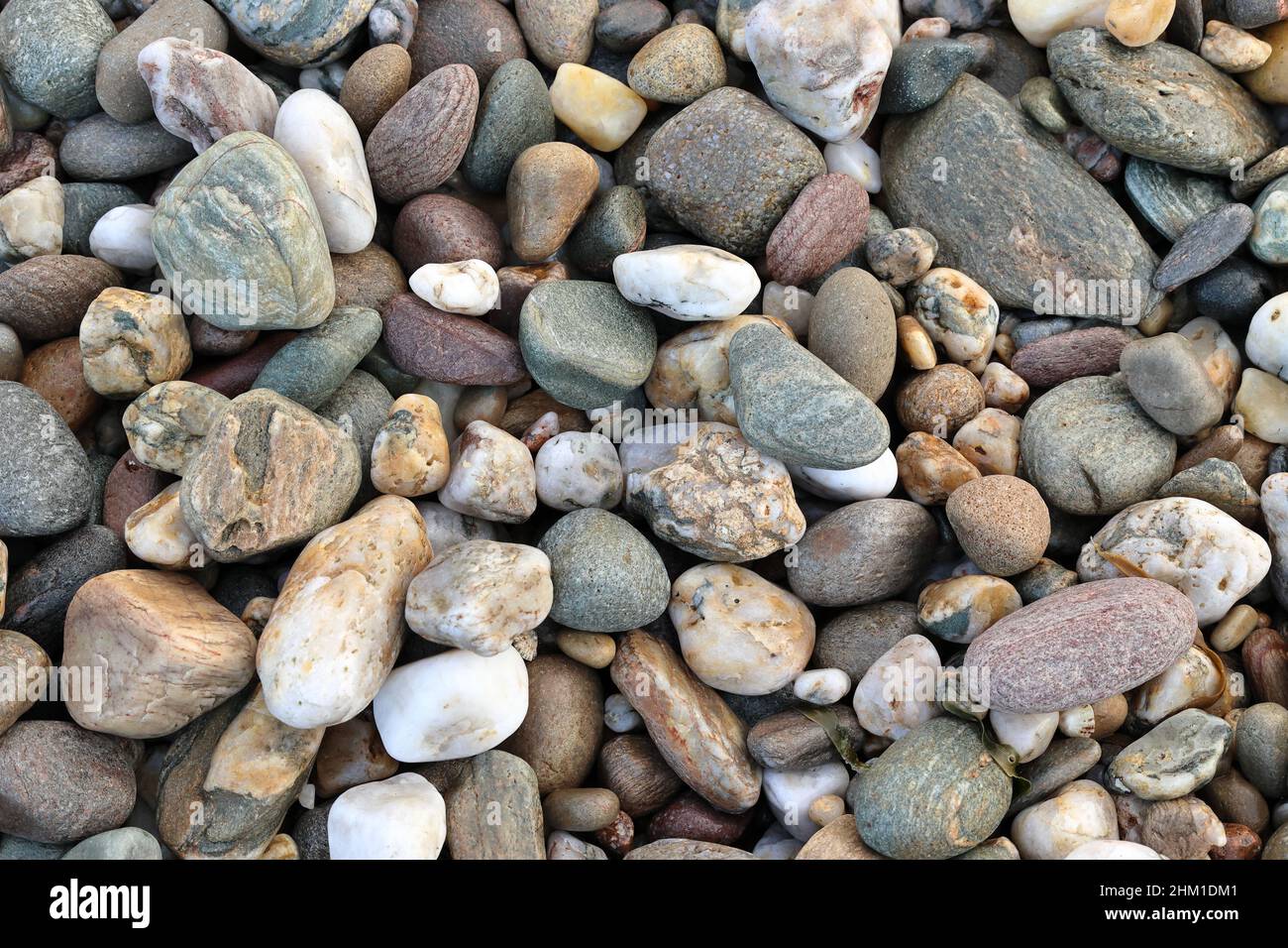 Colorful sea pebbles Stock Photo - Alamy