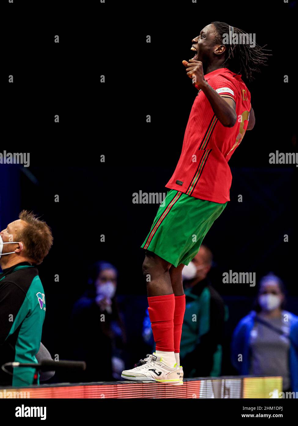 AMSTERDAM, NETHERLANDS - FEBRUARY 6: Zicky Te of Portugal celebrating ...