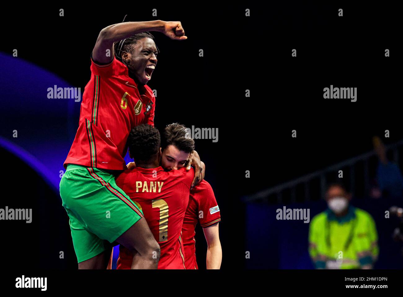 AMSTERDAM, NETHERLANDS - FEBRUARY 6: Zicky Te of Portugal celebrating ...