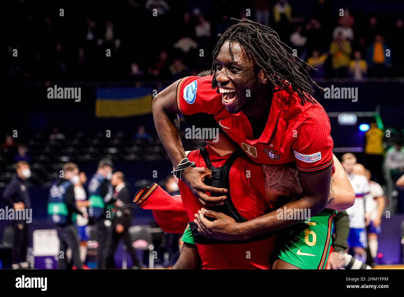 AMSTERDAM, NETHERLANDS - FEBRUARY 6: Zicky Te of Portugal celebrating ...
