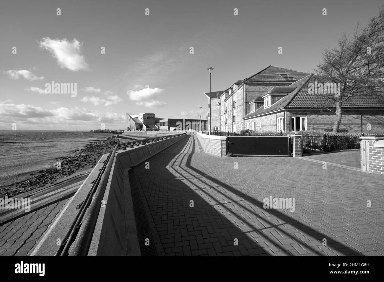 Coastal path walkway Black and White Stock Photos & Images - Alamy