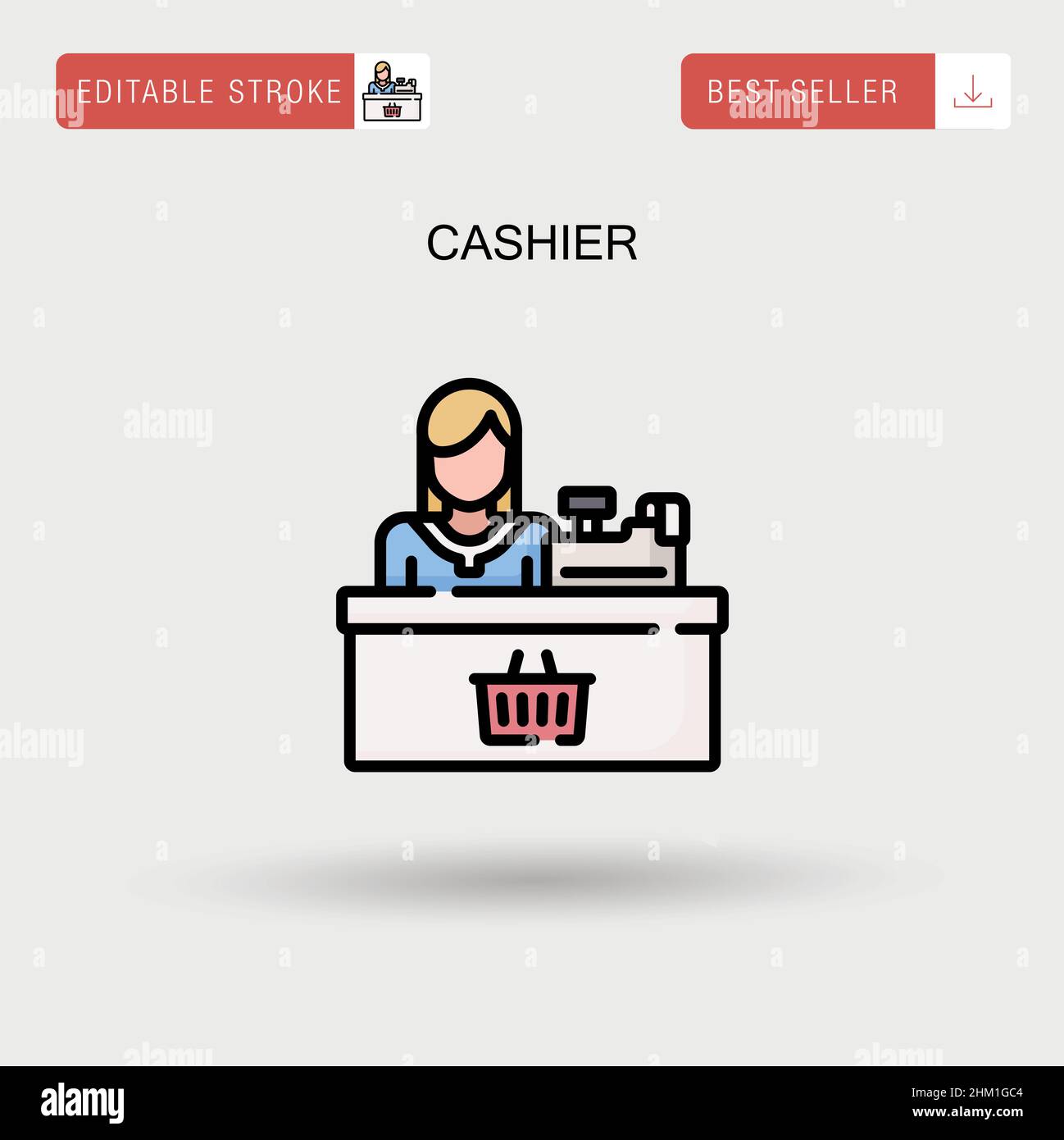 Cashier supermarket hi-res stock photography and images - Alamy