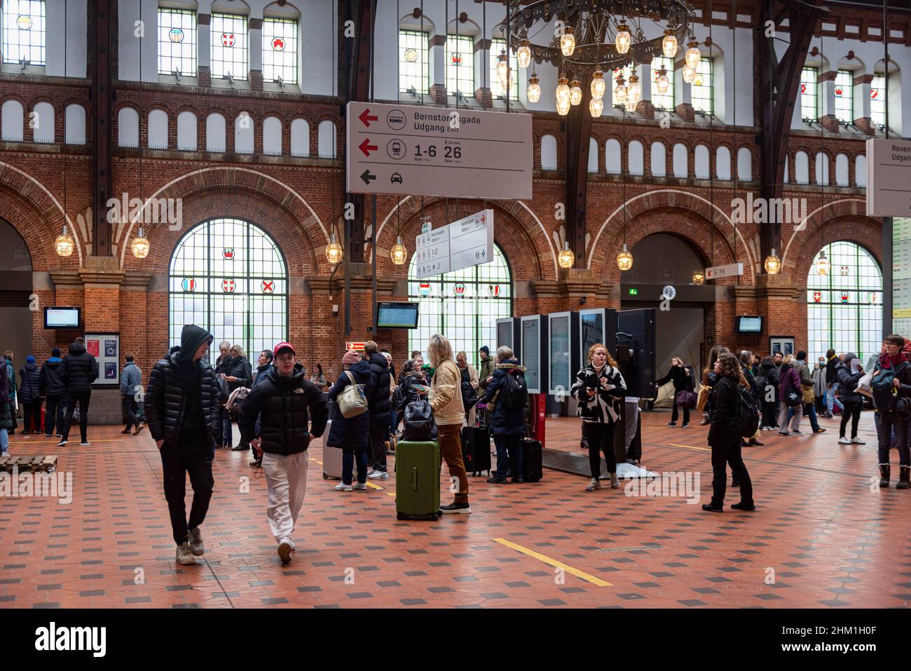 Central Train station in Copenhagen Denmark Stock Photo - Alamy
