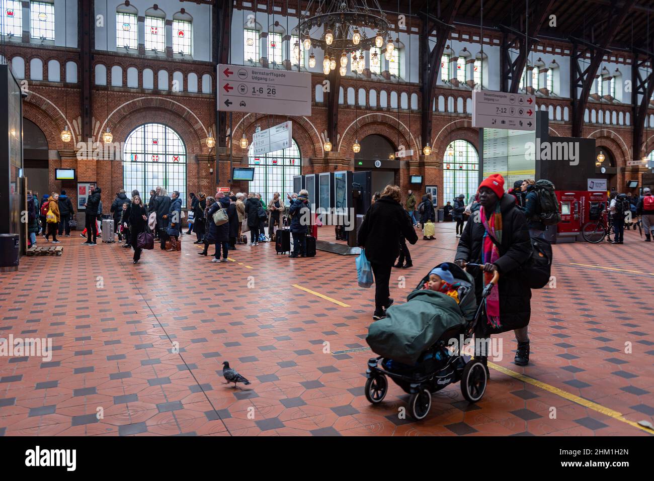 Central Train station in Copenhagen Denmark Stock Photo - Alamy