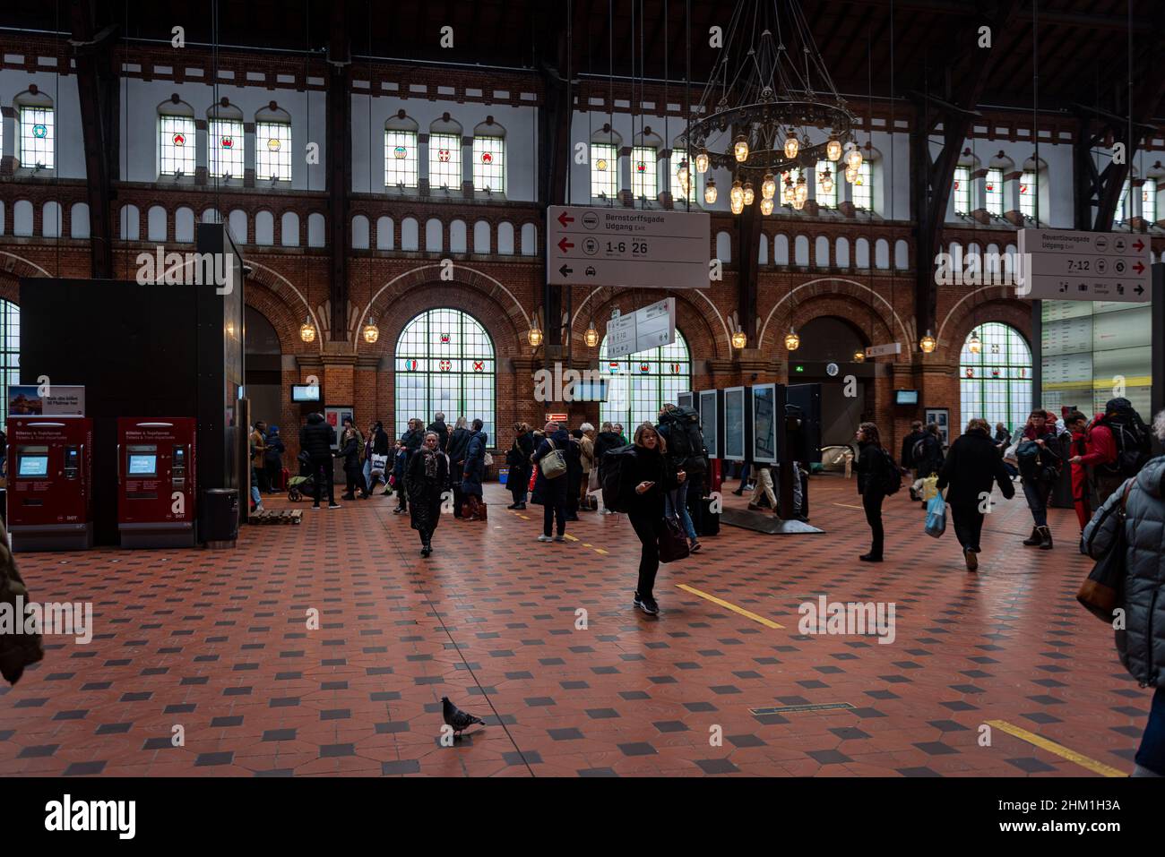 Central Train station in Copenhagen Denmark Stock Photo - Alamy