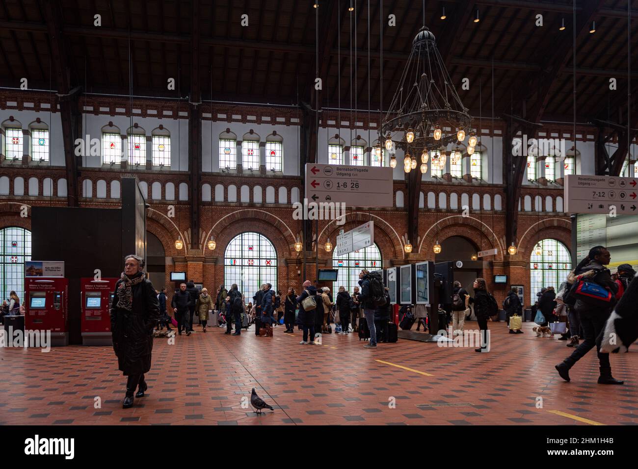 Central Train station in Copenhagen Denmark Stock Photo - Alamy